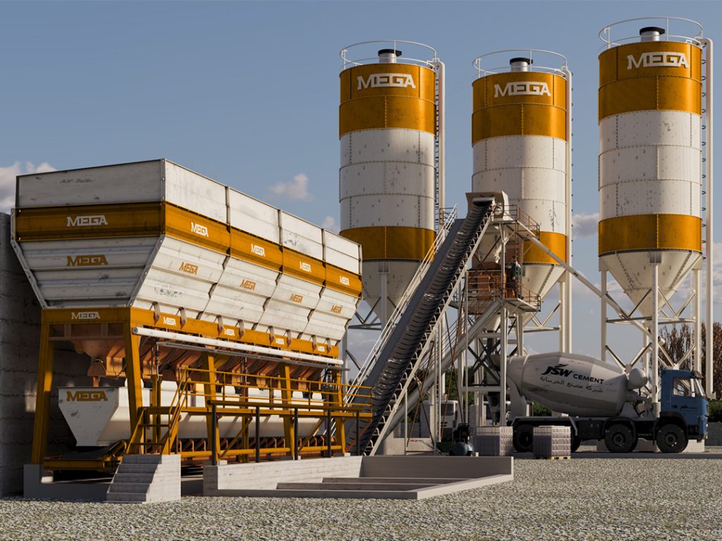 150 m³ Concrete Batching Plant - Mega Concrete Batching Plants