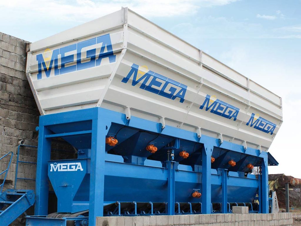 Aggregate Hoppers - Mega Concrete Batching Plants